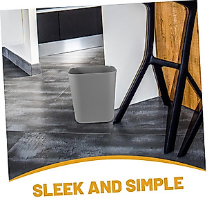 Anneome Garbage Basket Small Trash Bin Square Trash Bin Kitchen Trash Can Under Sink 4 Gallon Trash Can Kitchen Trash Basket Plastic Trash Can Office Garbage Can Small Trash Can Clean