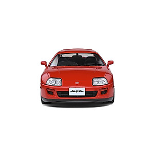 Solido S1807601 1:18 1993 Toyota Supra Mk.4 (A80) -Renaissance Red Collectible Miniature car for unisex-adult