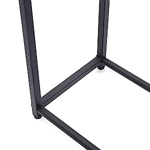 2 Tier Bathroom Towel Rack, Modern Metal Freestanding Towel Rack Holder,Towel Organizer Stand Drying Rack for Bathroom,Black,Load 22lbs