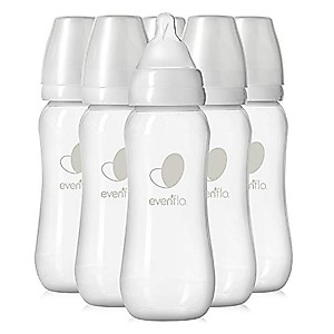 Evenflo Feeding Premium Proflo Venting Balance Plus Standard Neck Baby, Newborn and Infant Bottles - Developed by Pediatric Feeding Specialists - 9 Ounce (Pack of 6)
