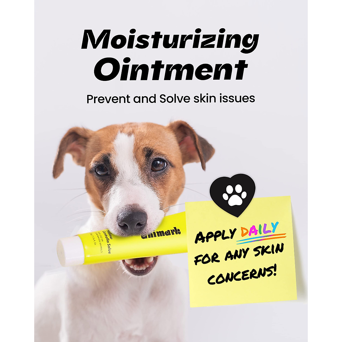 SUNNY SIDE UP Dog Cat Paw Moisturizer Yellow Centella Salve | Dog Lotion for Dry Itchy Skin & Cracked Paws | Cat Itchy Skin Allergy Relief | Cat & Dog Paw Balm for Skin Irritation (1.16 fl oz)