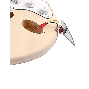 Fistrock DIY Electric Guitar Kit Beginner Kits 6 String Right Handed with Basswood Body Maple Neck Poplar Laminated Fingerboard Build Your Own Guitar.