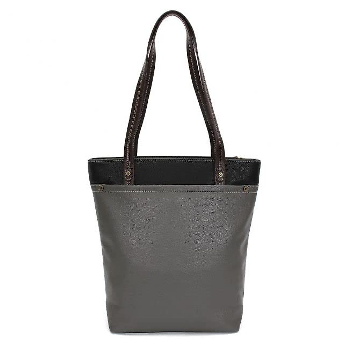 Chala Group Deluxe Vegan Leather Every Day Tote Bag Purse : 13.5 x 14 inches (Paw Print)