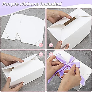 SOSFKIM Tumbler Gift Treat Boxes 24 Pack - 8x4x4in Paper Boxes for Gifts Boxes with Lids, Mug Boxes for Wedding, Bridesmaid Proposal, Party Shower, Christmas