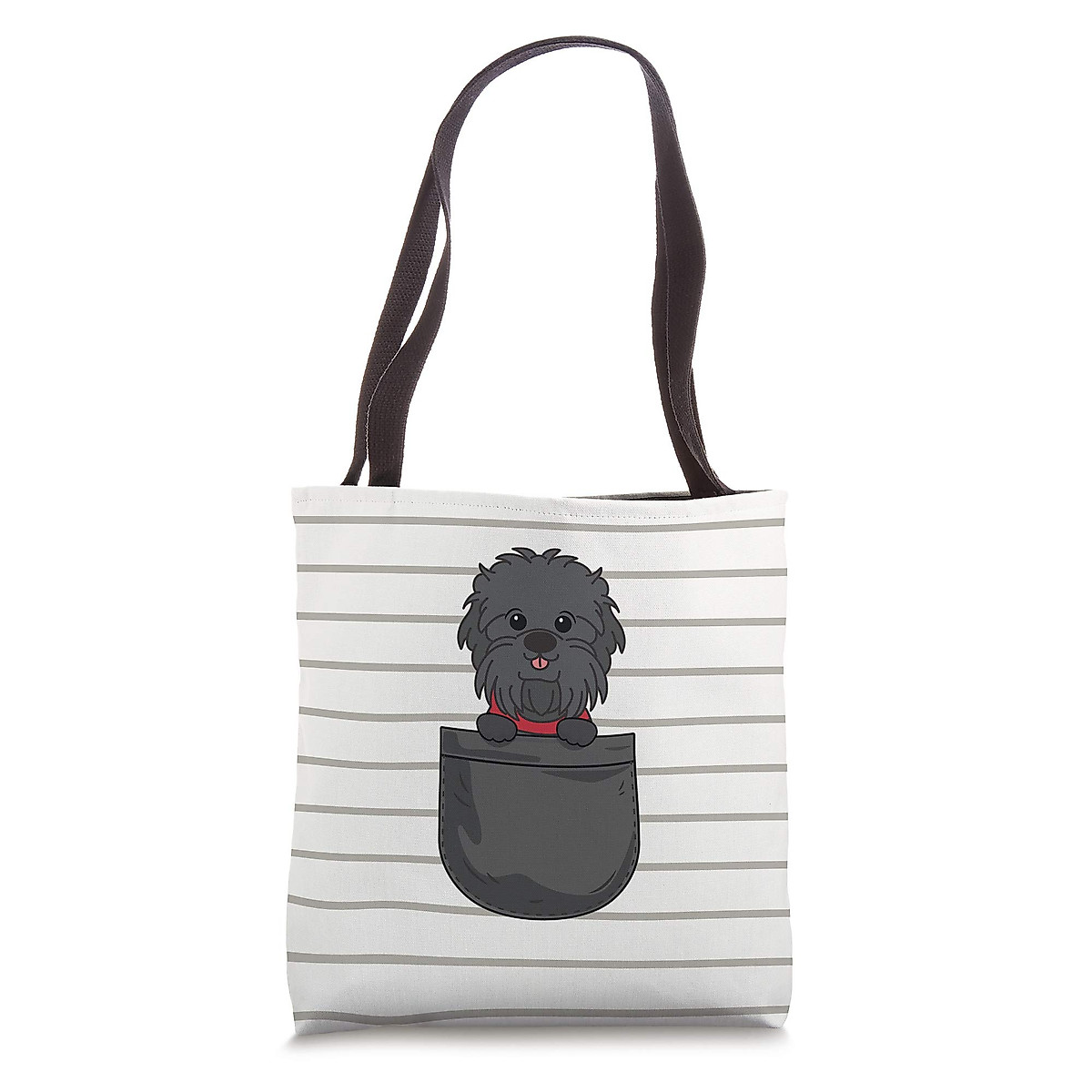 Funny Affenpinscher Dog In Pocket Mom Dad Dog Gift Women Tote Bag