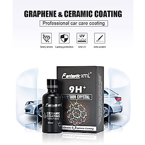 CHESTEA Graphene Coating -9h Nano Ceramic Coating Hydophobic High Gloss Anti Scratche Waterproof Mirror Paint Sealant Polishing for 1.69 Ounces sd02 0