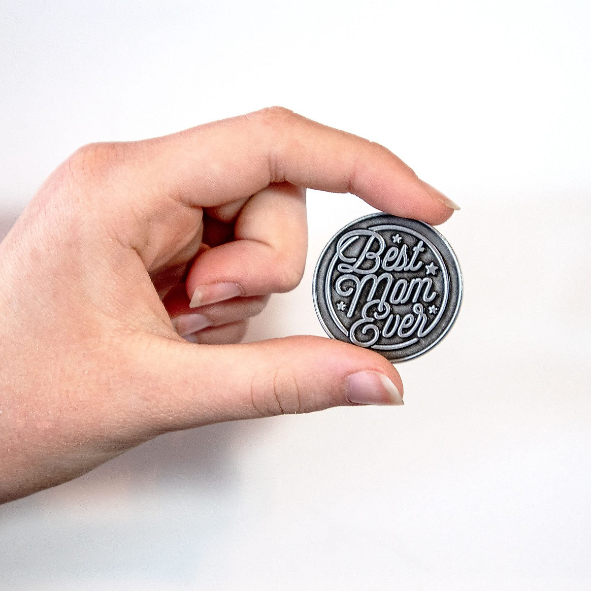 Best Mom Ever Love Expression Coin, Pocket Keepsake Gifts of Appreciation for Mothers Day, Birthday & Special Occasion Distance Gifts, Tokens of Appreciation for Family