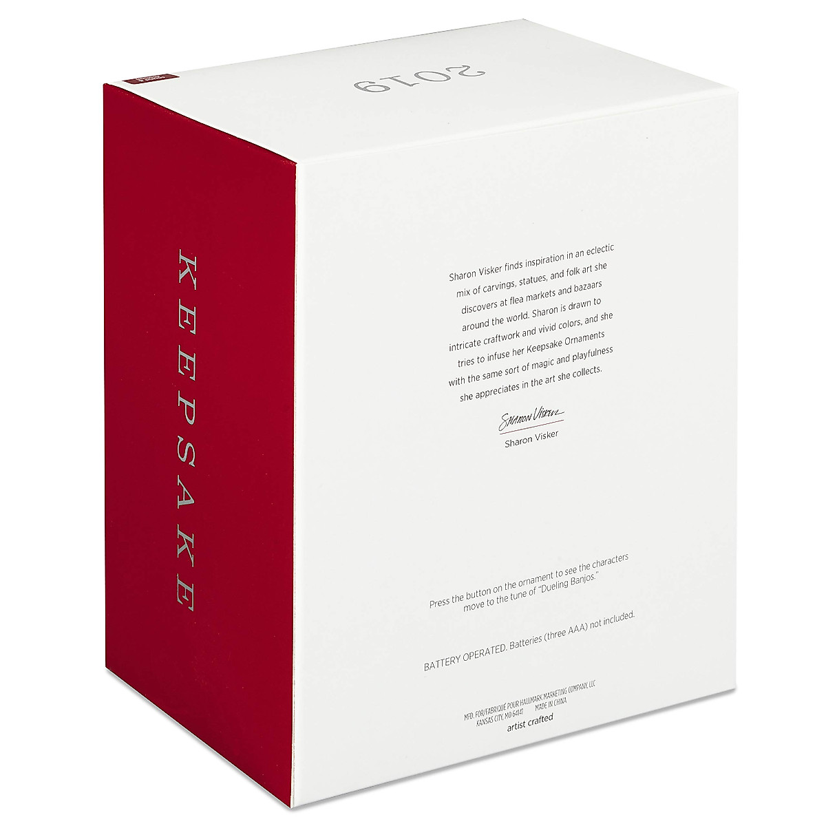 Hallmark Keepsake Christmas Ornament 2019 Year Dated Dueling Garden Gnomes with Sound (Plays Duelin' Banjos Song),