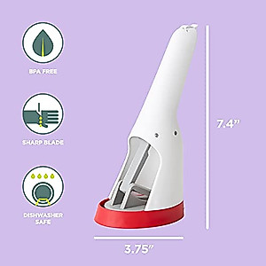 Chef'n Hand-Held Slicer Strawberry Slicester, Cherry/Meringue