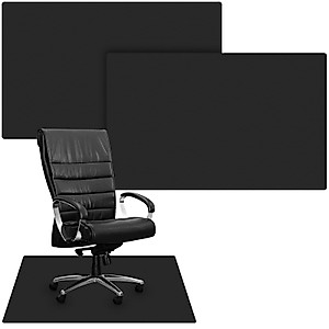 2 Pack Office Chair Mat for Hardwood Floor 30'' x 48'' Desk Chair Mat for Rolling Chairs Carpet Tile Non Slip Noiseless Large Floor Protector Easy Clean and Flat Without Curling