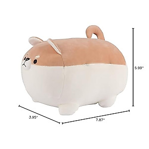 unsnurnoch Shiba Inu Stuffed Animal Plush,Cute Stuffed Animal Plush Pillows Corgi Stuffed Animal Plush Dog, Soft Anime Kawaii Gifts for Boys and Girls,40cm/15.7inch