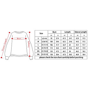 JINKESI Women Long Sleeve Tops Color Block Sweatshirts Round Neck Loose Tunic Top Black-Large