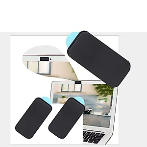 nwejron Webcam Cover, Practical Anti-peep Computer Camera Cover for Tablets for Laptops for Desktops for Smartphones(Black)