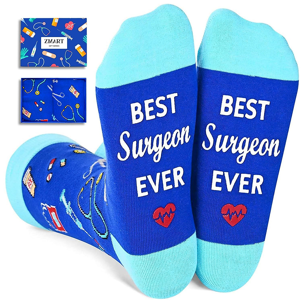 Zmart Surgeon Gifts - Orthopedic, Neurosurgeon & Plastic Surgeon Ideas, Funny Socks