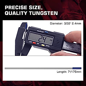 ARCCAPTAIN TIG Tungsten, TIG Welding Tungsten Electrode Blue 2% Lanthanated 10-Pack 3/32" x 7" (WL20/EWLa-2)