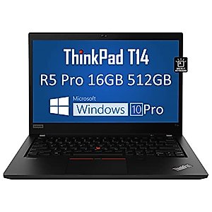 Lenovo ThinkPad T14 14" FHD (AMD 6-Core Ryzen 5 Pro 4650U (Beats i7-1165G7), 16GB RAM, 512GB SSD) Business Laptop, IPS Anti-Glare, Backlit Keyboard, 2 x Type-C, Webcam, Win 10 Pro / Win 11 Pro - 2022