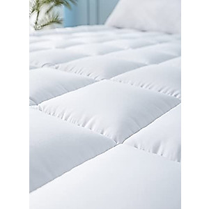 Niagara Mattress Topper Twin XL - Cooling Breathable Pillow Top Mattress Pad for Back Pain Relief - Deep Pocket Topper Fits 8-20 Inches Mattress