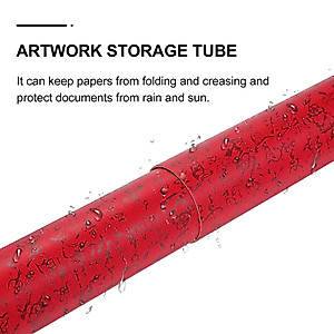 Milisten Poster Tube Portable Expandable Blueprint Drafting Document Art Storage Hard Tube Calligraphy Painting Tubes Paper Drawing Mailing Tubes