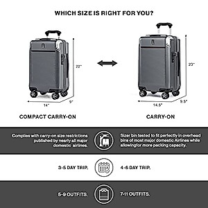 Travelpro Platinum Elite Hardside Expandable Spinner Wheel Luggage TSA Lock Hard Shell Polycarbonate Suitcase, True Navy Blue, Carry on 21-Inch