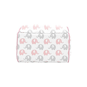 Pink Gray White Elephants Diaper Bags Backpack Personalized Baby Bag Nursing Nappy Bag Travel Tote Bag Gifts
