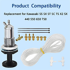 Autoparts Single Carb Primer Kit Replacement for SS SX ST SC TS X2 SX 440 550 650 750