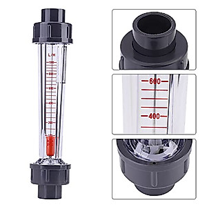 Plastic Tube Type 100 to 1000L H Water Meter Flowmeter LZS 15D with Simple Structure Easy Operation Low Weight Unbreakable and Long Life Span Widely Used in Water Industrial Field