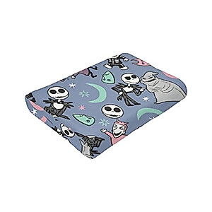 Smilnstore Funny Skull Pattern Throw Blanket 50"x60" Lightweight Plush Flannel Comfy for Couch Sofa Bed