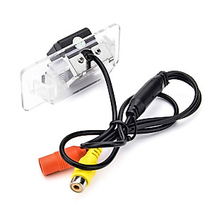 aSATAH 2.4G Wireless Car Rear View Camera for BMW 3 E46 E90 E91 E92 5 E39 E60 E61 X5 E53 E70 & Vehicle Camera Waterproof and Shockproof Reversing Backup Camera (12 LED)