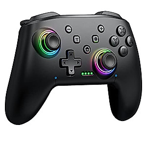 KLEEME Game Controller Wireless Controller Compatible with Nintendo Switch OLED Console Pro Gamepad with 600Mah Rechargeable Battery Programmable Turbo Function