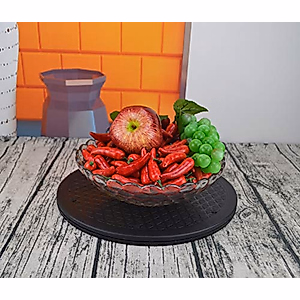 SAMYO Multi-use Heavy Duty 360° Rotating Swivel Stand Turntable with Steel Ball Bearings for Big Screen TV Computer Monitor Lazy Susan (12 Inches)