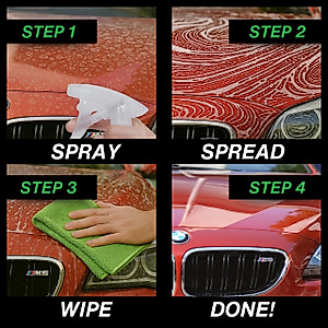 3D Eraser Gel Hard Water Spot Remover - 16 oz. - Hard Water Stain Remover for Cars, Glass, and Paint - All Natural Shower Door Cleaner - Cleans Mirrors, Windows, Chrome Surfaces, and More