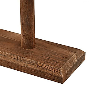 MOOCA 2 Pcs Wooden Jewelry Display Stand, Bracelet Watch Holder Display for Store, 7.9 W x 2.9 D x 5.5 H in, Brown Color