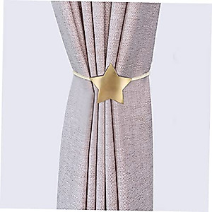 DECHOUS Star Curtain Magnetic Buckle Outdoor Decor Clear Shower Curtain Sheer Curtain Magnetic Drapries Tiebacks Curtain Brackets for Curtain Tie Backs for Curtains Star Curtain Tieback