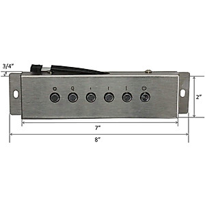 Awoco Split Super Quiet Range Hood Inline Blower Unit And Control, 4 Speeds 800CFM 6" Round Vent (6" Blower + Control)