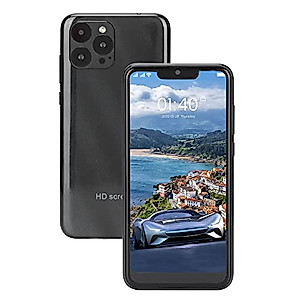 GOWENIC Unlocked Smartphone, 6.1 Inch Face Recognition Android Cell Phone, HD Camera Dual Sim Dual Standby,3GB 32GB Support 128GB Expansion Card, 2800mAh(Black)