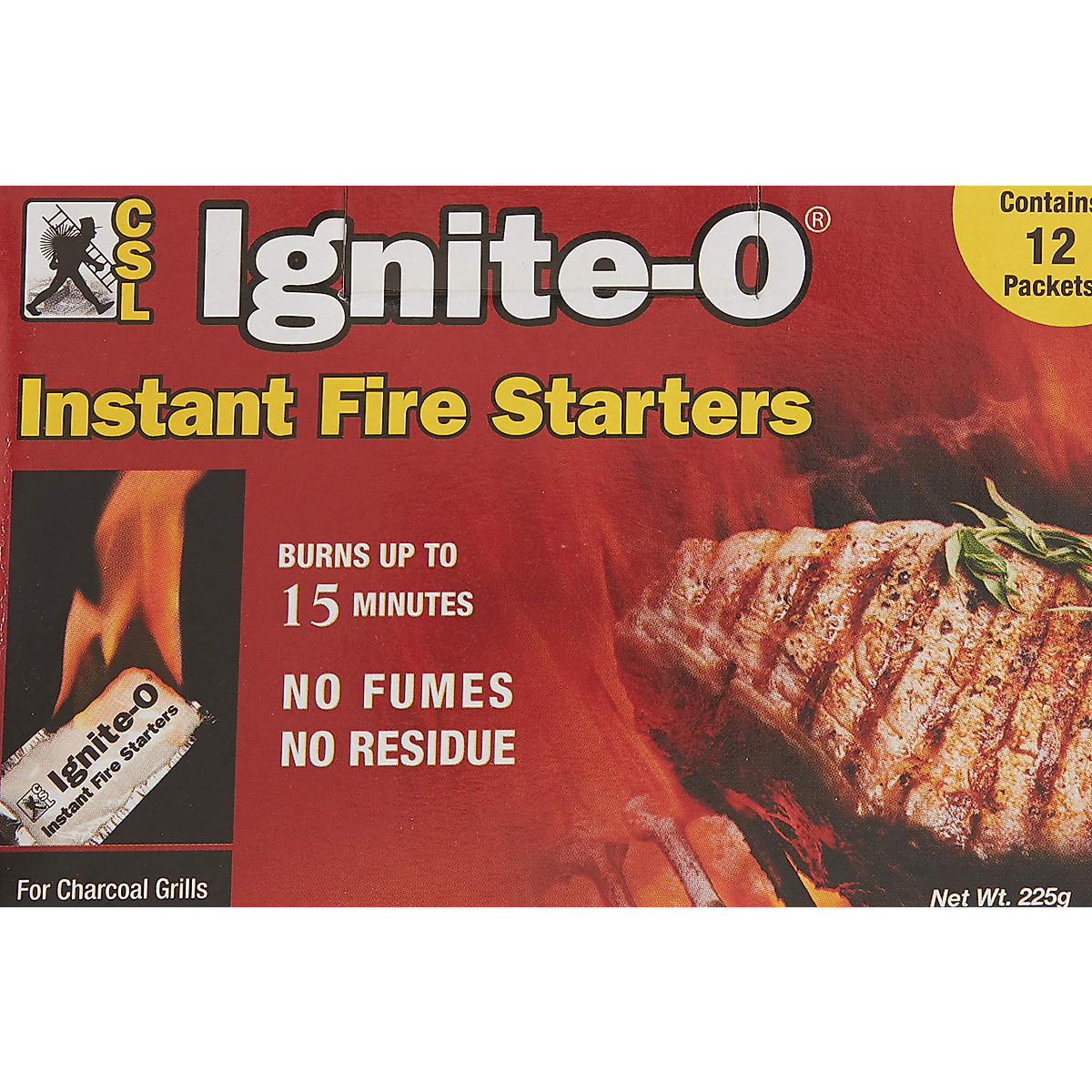 Ignite-O Creosote Sweeping Log FS855-24 Instant Fire Starter, 12-Packets, Brown/A
