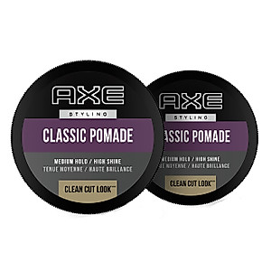 Axe Pomade: Medium Hold and Natural Finish for Easy Styling, 2.64oz (2 Count)