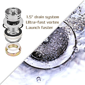 HALLY Commercial Stainless Steel Sink 1 Compartment NSF Prep & Utility Sink with 8" Faucet 18" L x 18" W x 12" D Bowl for Bar, Restaurant, Kitchen, Hotel and Home