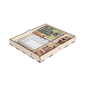The Broken Token Game Organizer Compatible with Spirit Island - Wooden Game Organizing Box with Multiple Trays