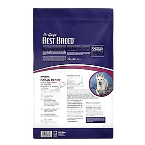 Best Breed Dr. Gary's Grain Free Ocean Recipe Slow-Cooked in USA, Natural Dry Dog Food for All Breeds and Sizes, 26lbs.