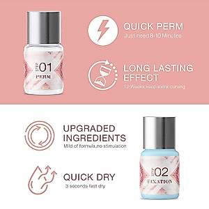 Lash Lift Kit, Eyelash Perm Kit, Professional Eyelash Lash Extensions, Lash Curling, Semi-Permanent Curling Perming Wave Suitable For Salon