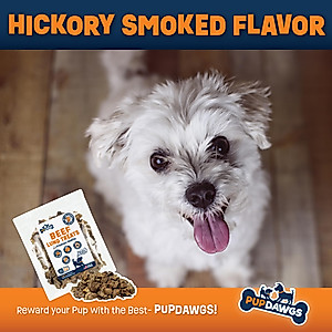 PUPDAWGS Beef Lung Dog Training Treats | Dog Dental Chews | Healthy Dog Treats Training | Low Calorie Dog Treats | Dehydrated Dog Treats Natural | Beef Lung Training Treats for Dogs (16oz Package)