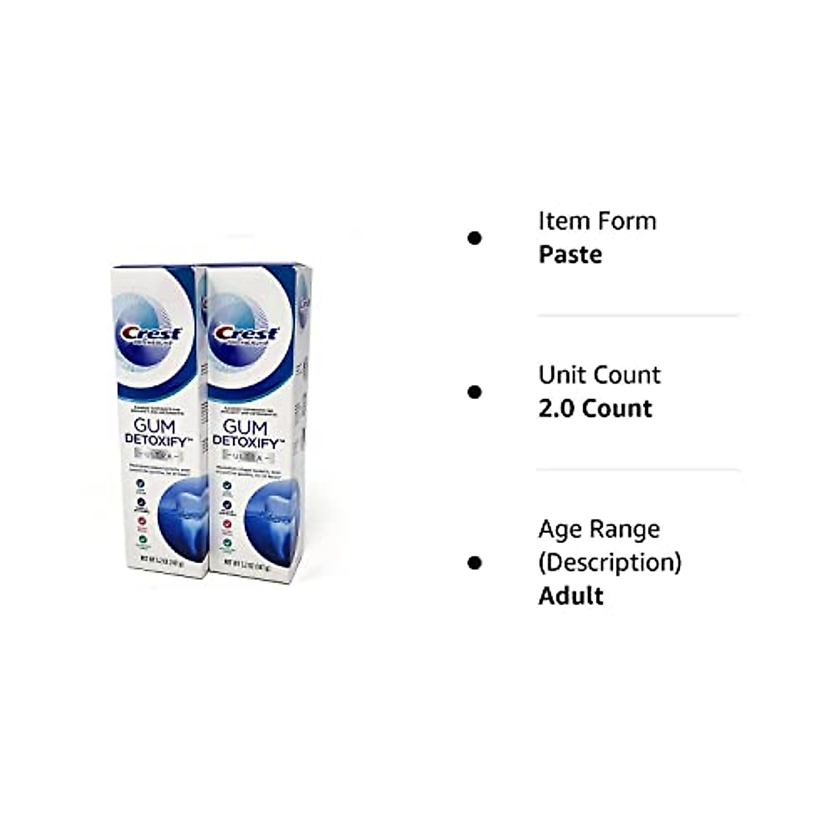 Crest Ultra Pro Health Gum Detoxify Tooth Paste (2-Pack)