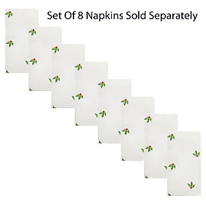 Lintex Aspen Red Black Plaid and Garland Bordered Christmas Tablecloth, Cottage Check Bordered Xmas and Holiday Print Easy Care Fabric Tablecloth, 70 Inch Round