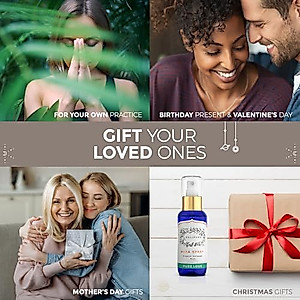 BALIPURA Pure Love Aura Spray - Organic Jasmine & Ylang Ylang Essential Oils - Attraction Mist with Quartz Crystals - Aromatherapy Room Spray for Abundance, Cleanse, and Self-Love