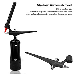 CHEOTIME Marker Airbrush Paint Air Brush, DIY Colouring Accessory Fine Spraying Artistic Tool Creative Air Brush Sprayer Marker Pen Airbrush Premium ABS Airbrush