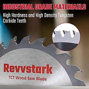 3 Pack 7 1/4 Circular Saw Blade 24T&40T&60T Combo, TCT ATB 24T Framing, 40T Ripping & Crosscutting, 60T Finish Saw Blade for Various Wood Cutting, 5/8" Arbor, Fit Dewalt Craftsman Ryobi Milwaukee