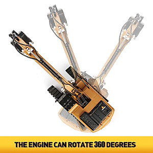 1/50 Scale Diecast Crawler Excavator, Metal Construction Vehicle Models Toys for Kids (Crawler Excavator)