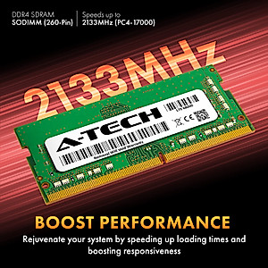 A-Tech 16GB (2x8GB) DDR4 2133 MHz SODIMM PC4-17000 (PC4-2133P) CL15 Non-ECC Laptop RAM Memory Modules
