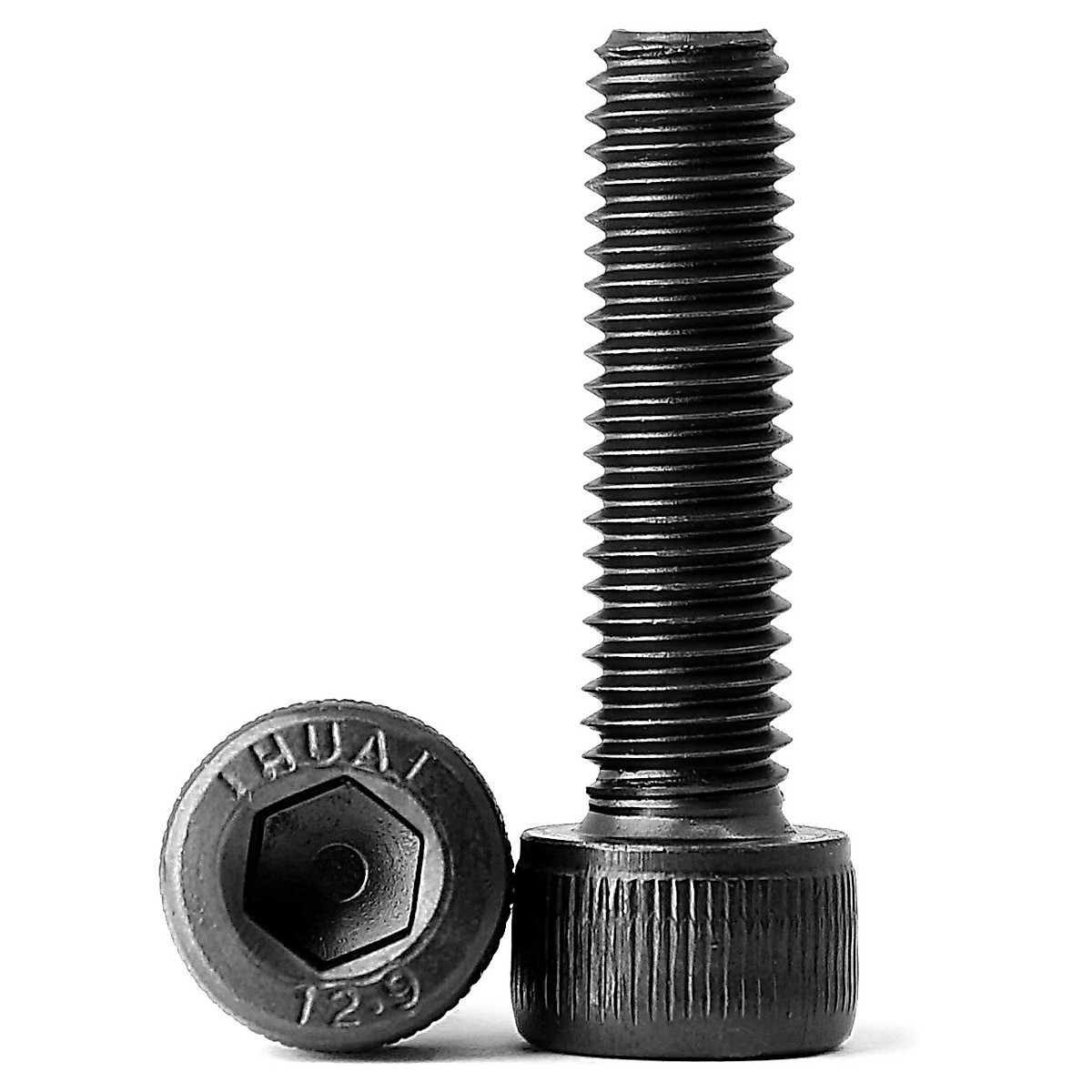 M5 x 30mm Socket Head Cap Screws 12.9 Grade Alloy Steel, Allen Socket Drive, Black Oxide Finish, Machine Thread, 100 PCS